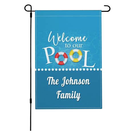Ruijiao Summer Pool Garden Flag Double Sided Summer Welcome Pool Small