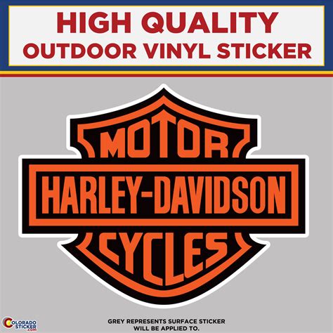 Harley Davidson Motorcycle Logo High Quality Vinyl Stickers Perfect