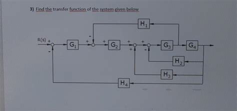 solved 3 find the transfer function of the system given