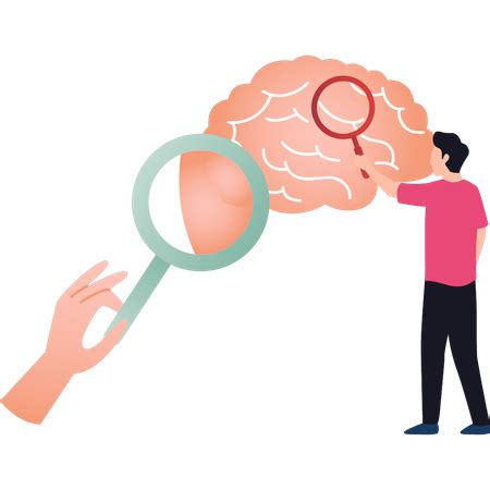 Ilustraciones De Cerebro Con Lupa Gratis En Svg Png  Iconscout