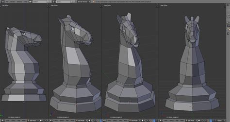 Knight Chess Piece Front View