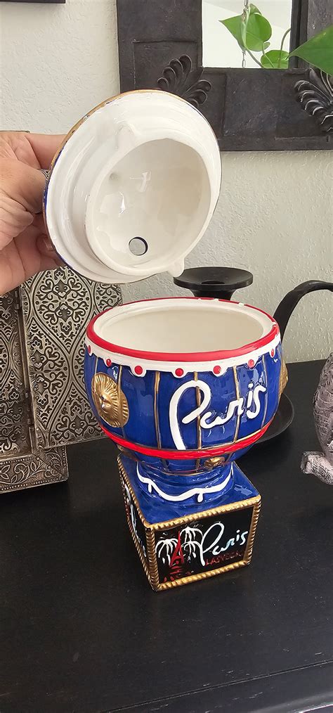 Vintage Paris Souvenir Ceramic Hot Air Balloon Mug 85 Tall