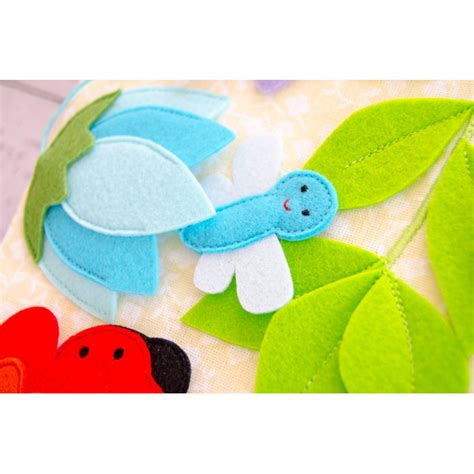 Quiet Book Page Flowers And Insects Pdf Sewing Pattern Sv Inspire Uplift