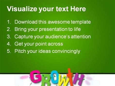 Growth Concept Nature PowerPoint Template