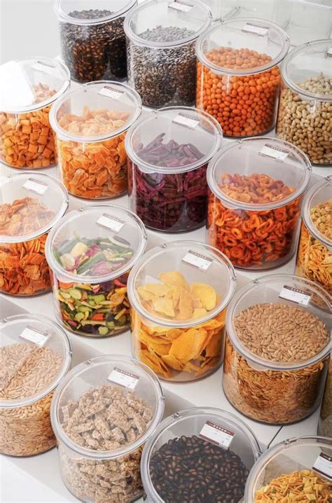 Ecobox Grain Nuts Container With Scoop Storage Scoop Bin Clear Bulk