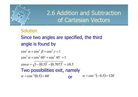 6161103 2 6 Addition And Subtraction Of Cartesian Vectors Pdf