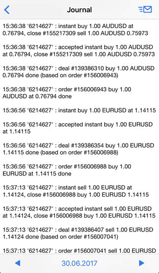 journal settings metatrader 5 for iphone metatrader 5 iphone ipad