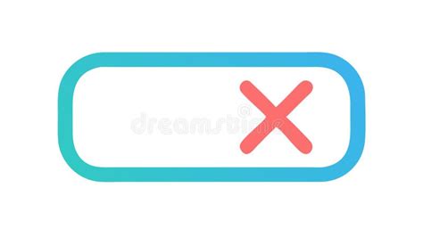 Slider With X Mark Icon Vector For Setting Off Disable Cancel Vector