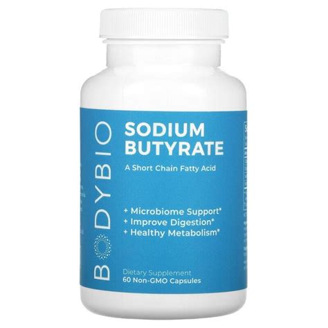 Bodybio Sodium Butyrate 60 Non Gmo Capsules Lazada