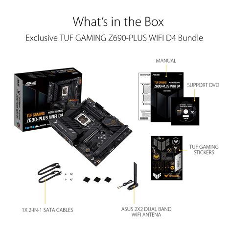 ASUS TUF GAMING Z690-PLUS WIFI D4 Bundle DDR4 Intel LGA 1700 ATX Gaming ...