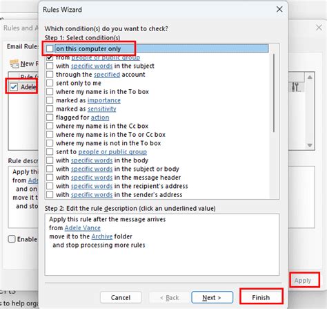 Outlook Rules Are Not Supported For This Account Technipages