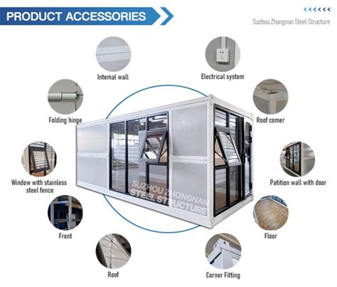 Folding Container Reception Room With Glass Curtain Wall