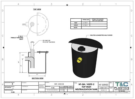 Nt 5m Hdpe 2 Top Inlet