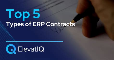 Wbsrocks On Linkedin Top 5 Types Of Erp Contracts