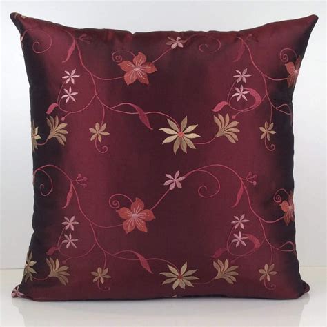 Burgundy Throw Pillows At Becky Craig Blog