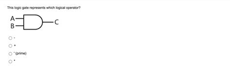 Solved This Logic Gate Represents Which Logical Operation