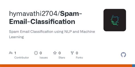 Github Hymavathi2704 Spam Email Classification Spam Email Classification Using Nlp And
