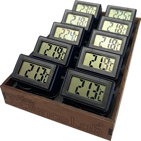 Class Set Digital Thermometers Includes Storage Tray Tiny Science Lab