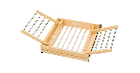 Rev A Shelf 4WDR 30HSC 1 Wood Classics 27 W Drying Rack Folding Laundry Drawer With BLUM Soft