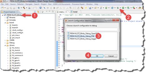 Tutorial Blinky With The Frdm Kl27z And Kinetis Sdk V2 Mcu On Eclipse