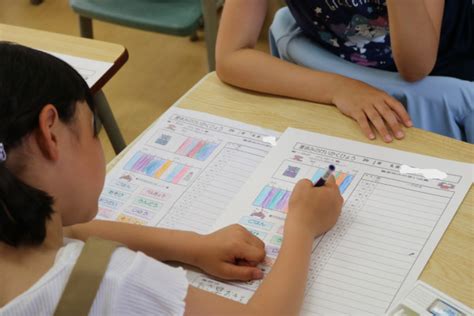 夏休みの計画表つくり ～2年生～ 北広島市立双葉小学校