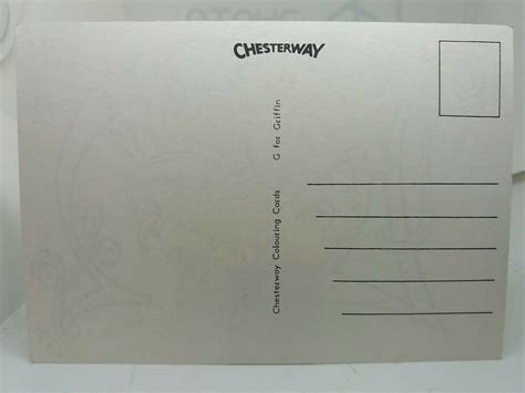 Vintage Chesterway Colour In Postcard A For Adam Design By Jane Walmsley 1985 Other Unsorted