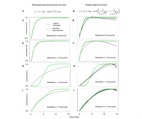 Enrichment Curve Fitting For Reversed Exponential Decay And Double