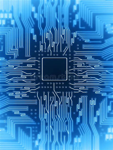 Electric Circuit Stock Illustration Illustration Of Chip Electric Circuit Modern