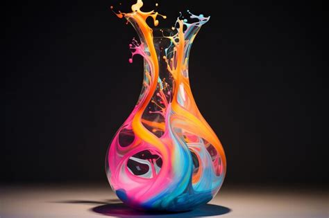 Premium Ai Image Illustration Of Fine Art Vase Made Of Music