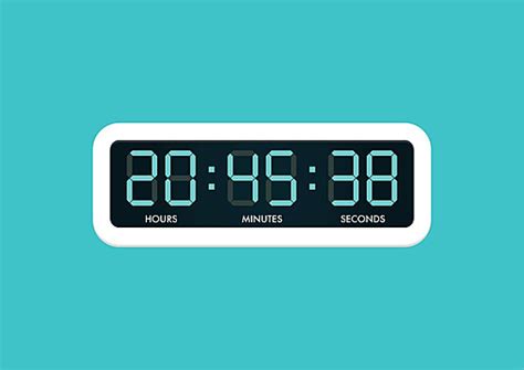 Digital Electric Alarm Clock Numeral Style Technology Vector Numeral