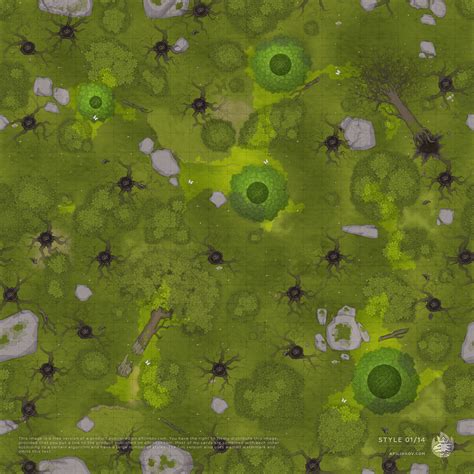 Dnd Battle Maps Dense Forest Maps Dnd Battlemap Pathfinder Etc R Afilinkov