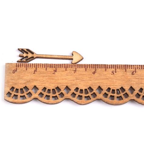 50pcs Wooden Arrow Natural Wood Crafts Scrapbooking Decoration For