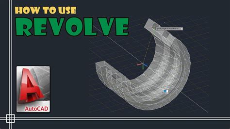 autocad complete tutorials for beginners how to use revolve command