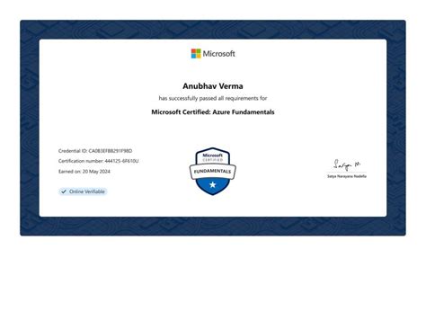 Anubhav Verma On Linkedin Azure Cloudcomputing Certification Microsoftazure