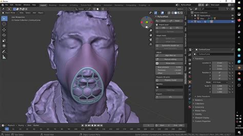 My Face Mask Add On Blender 2 82 How To Model A Custom Face Mask Youtube