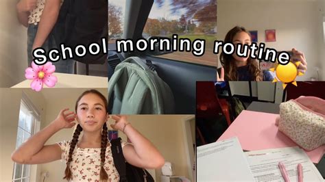 School morning routine *productive + vlog - YouTube