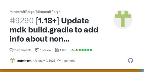 Update Mdk Build Gradle To Add Info About Non Minecraft Lib By Antoineok Pull Request