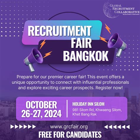 Grc In Person Recruitment Fair Bangkok Grcfair