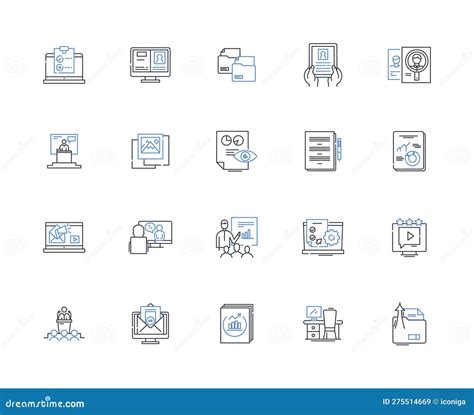 Report Line Icons Collection Analysis Research Findings Conclusion
