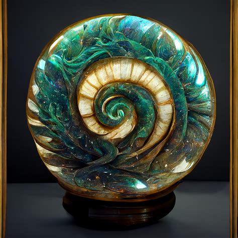 Quasar Nautilus Spiral Shell Art Nouveau 8k Digital Art By Ngoc Tuan Nguyen Pixels