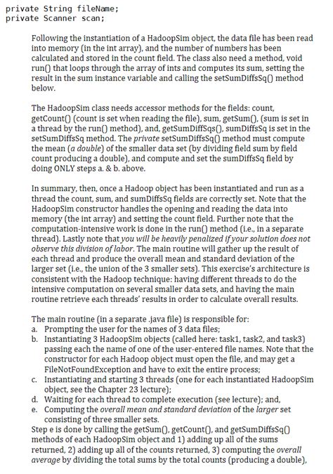 Solved 2 Hadoop Simulation Hadoop Is A Big Data Technique