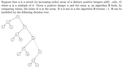Solved Suppose That A Is A Sorted In Increasing Order Chegg Com