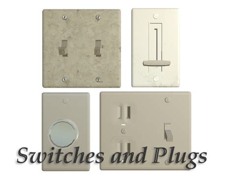 Switches And Plugs 3d Props Unity Asset Store