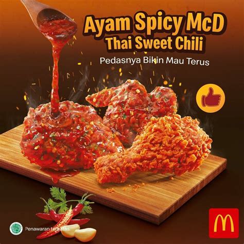Mcdonalds Menu Ayam Spicy Mcd Dengan Thai Sweet Chili Sauce Scanharga