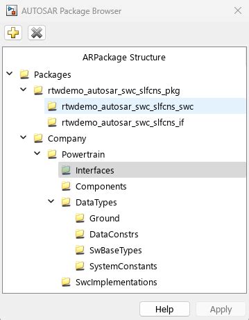 Configure AUTOSAR Package For Component Interface CompuMethod Or SwAddrMethod MATLAB Simulink