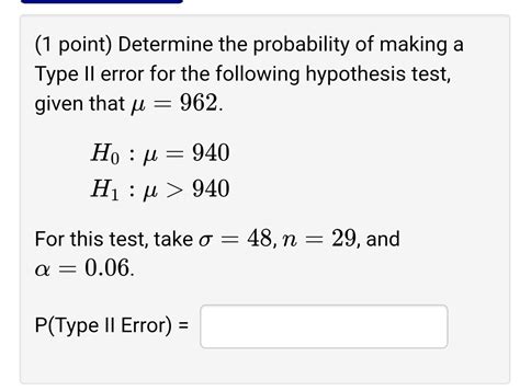 Solved Point Determine The Probability Of Making A Type Chegg Com