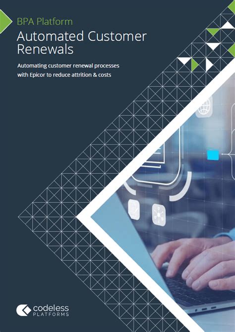 Epicor Automated Customer Renewals Codeless Platforms