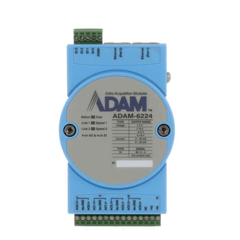 Advantech Adam 6224 Ae Remote Io Module 4 Ch Isolated Analog Out
