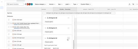 Project Timeline Shows All The Sprints Mixed Together And Cant Set The