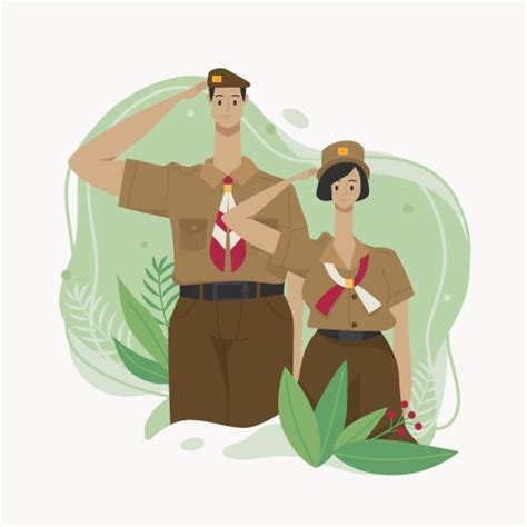 Pramuka Vector Images 77